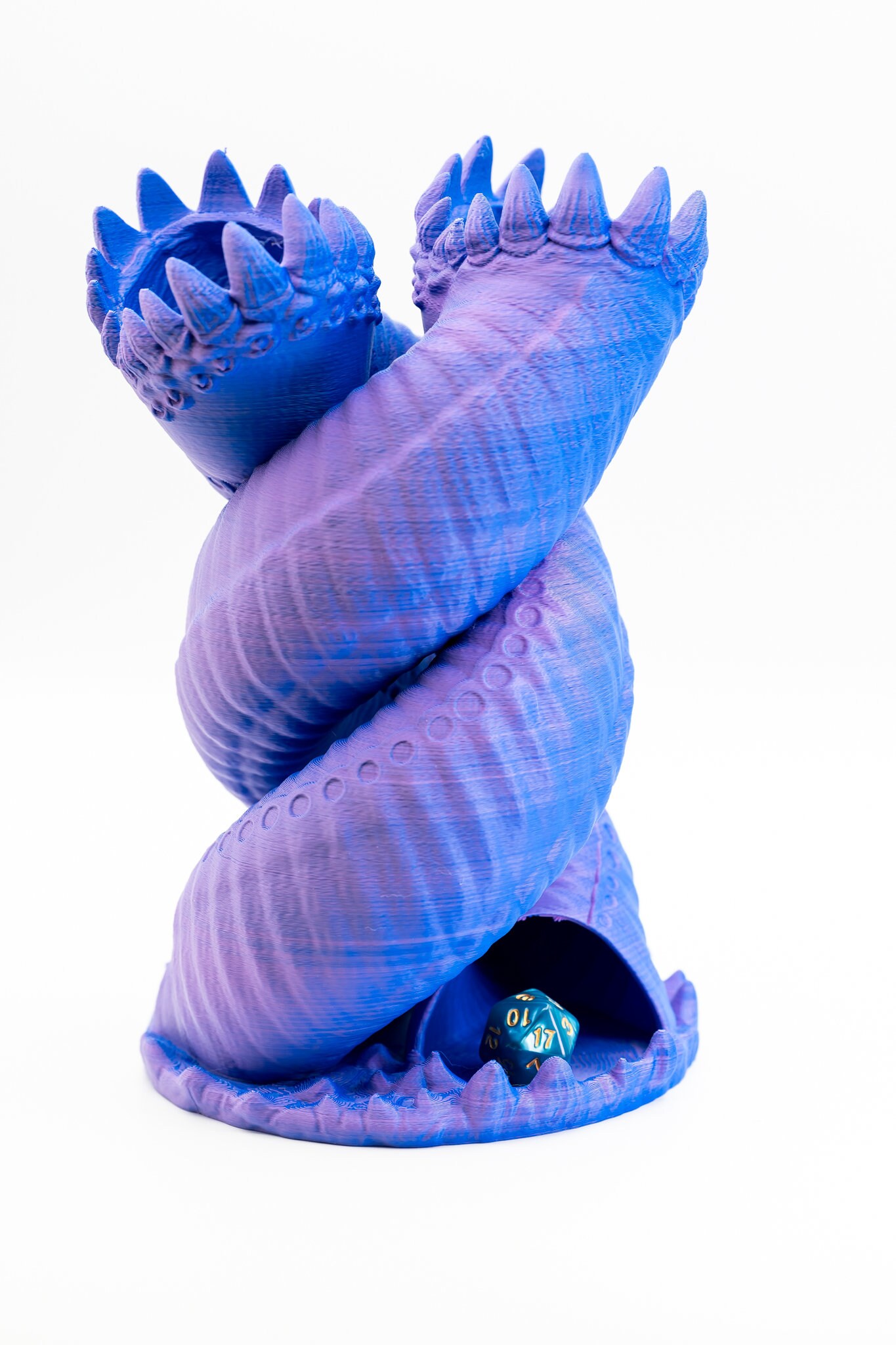 Twin Worm Monster 3D Printed Dice Tower/roller - Etsy