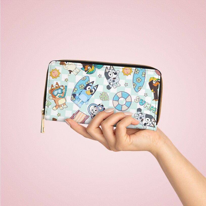 BLUEY Zipper Wallet Bluey Purse Bluey Birthday Wallet Bluey - Etsy UK