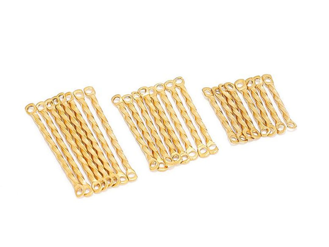 20pcs Stainless Steel Twisted Bar Connectors, 15mm 20mm 25m Bar Links ...