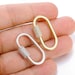 18K Gold Key Clasp, Brass Oval Screw Lock Clasp, Bag Clasp Connector ...