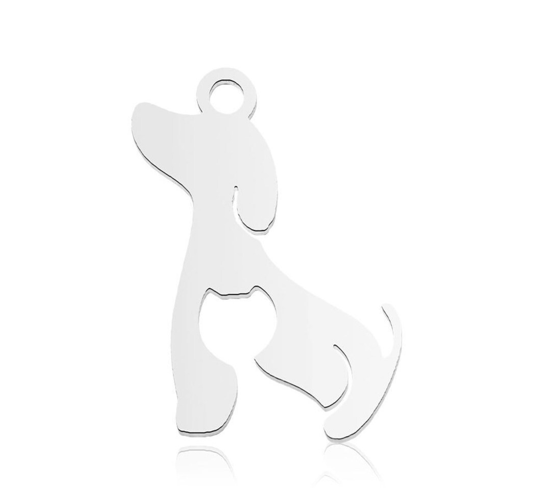 stainless-steel-laser-cut-dog-pendant-dog-charm-gold-dog-etsy