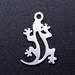 Stainless Steel Laser Cut Lizard Charm, Lizard Pendant, Gold Gecko ...