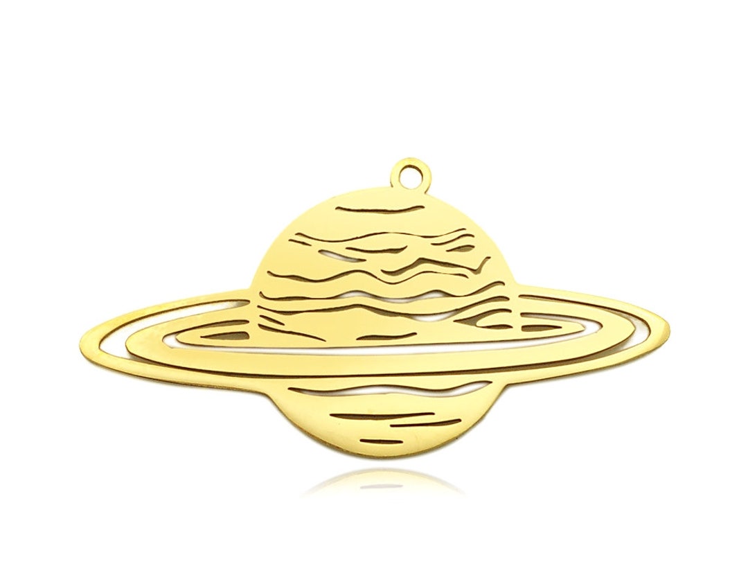 Stainless Steel Laser Cut Jupiter Pendant, Planet Charm, Jupiter Charms ...