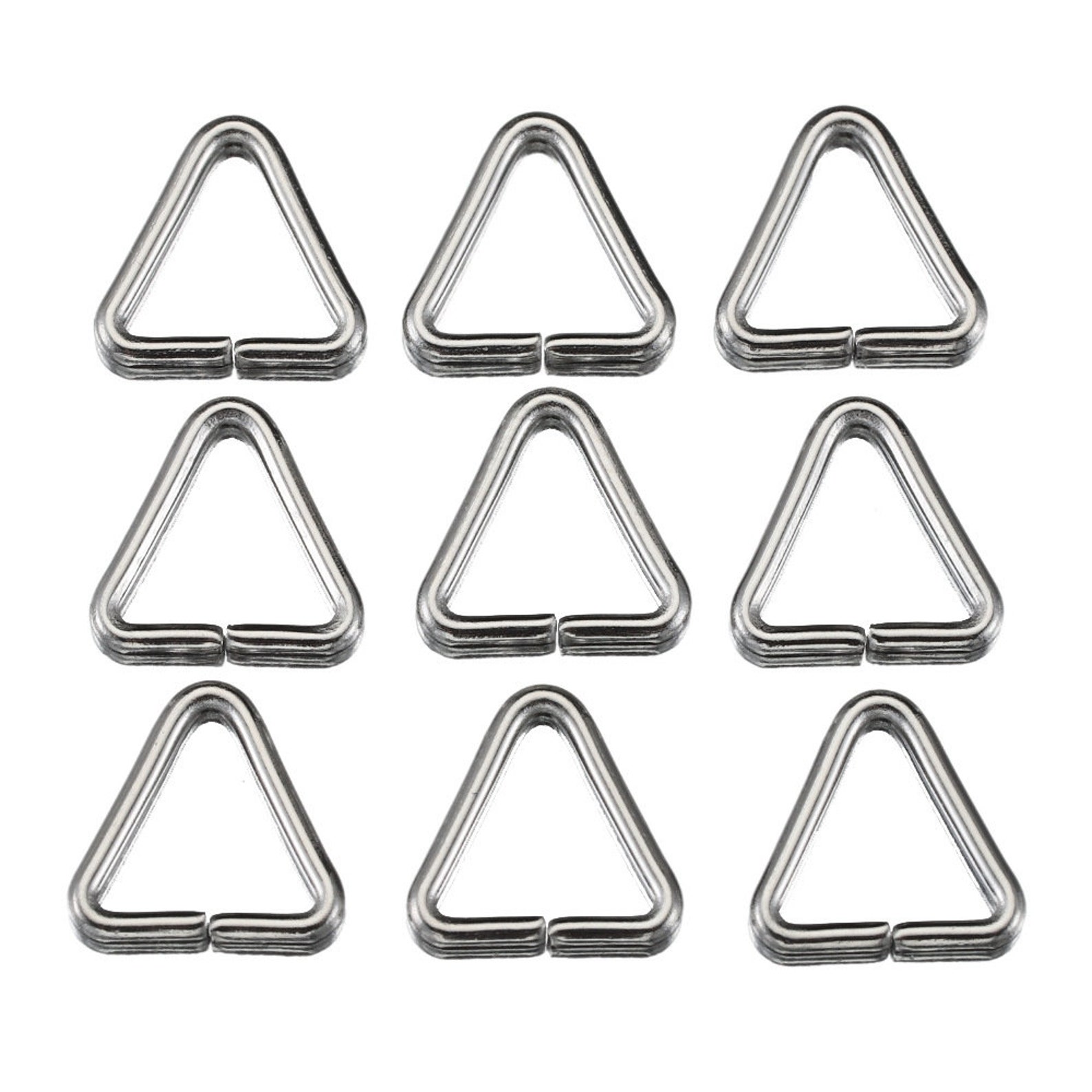 100pcs 6/7/8/10mm Stainless Steel Triangle Jump Rings, Jump Rings, DIY ...