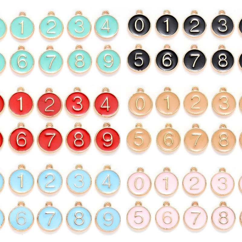 Number Charms - Etsy