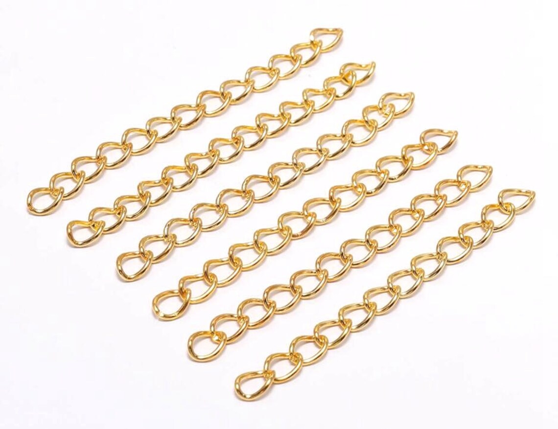 100pcs 50mm 70mm Extension Chain, Bracelet Extended Chains, Necklace ...