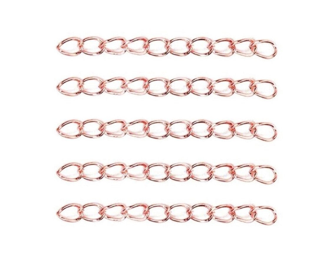 100pcs 50mm 70mm Extension Chain, Bracelet Extended Chains, Necklace ...