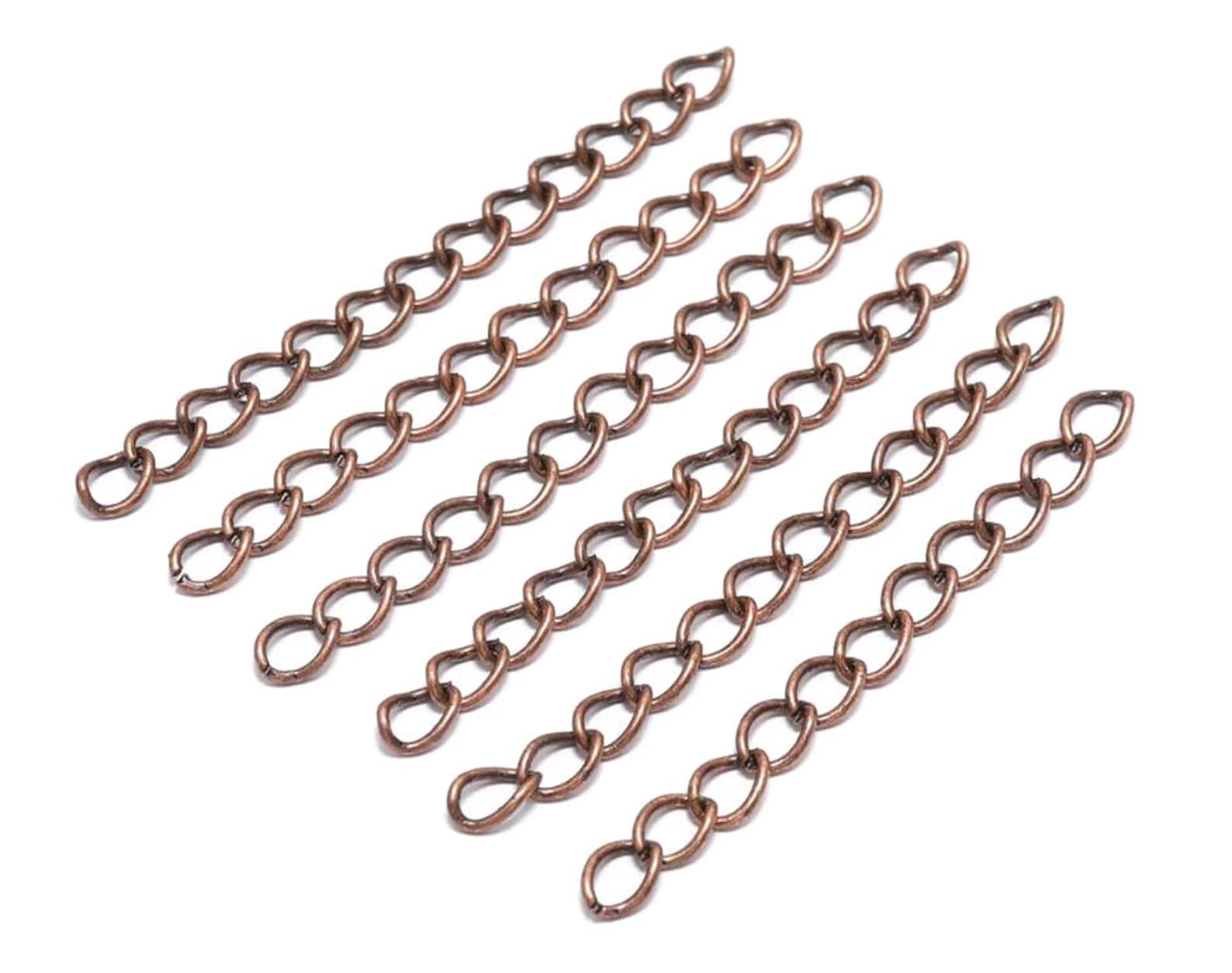 100pcs 50mm 70mm Extension Chain, Bracelet Extended Chains, Necklace ...