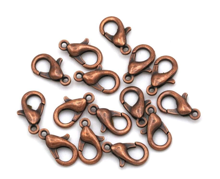 Necklace Clasp 10-Piece Lobster Clasp Hooks - 10mm, 12mm, 16mm Sizes ...