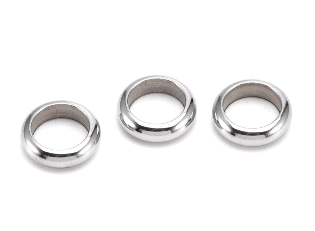 50pcs 2mm 3mm 4mm 5mm 6mm Seamless Stopper Beads, Wire Stopper Ring ...