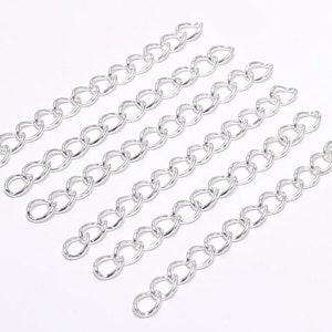 100pcs 50mm 70mm Extension Chain, Bracelet Extended Chains, Necklace ...