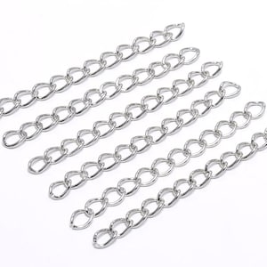 100pcs 50mm 70mm Extension Chain, Bracelet Extended Chains, Necklace ...