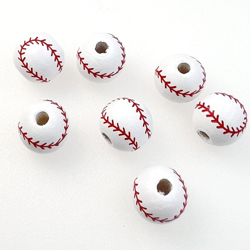Baseball Beaded Necklace - Etsy