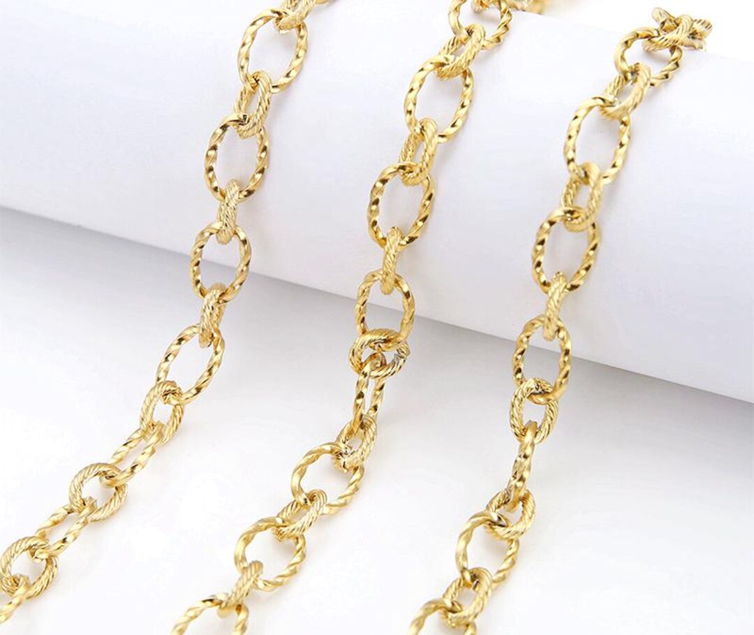 Stainless Steel Twist Chain, Twisted Wire Link Chain, Tarnish Resistant ...