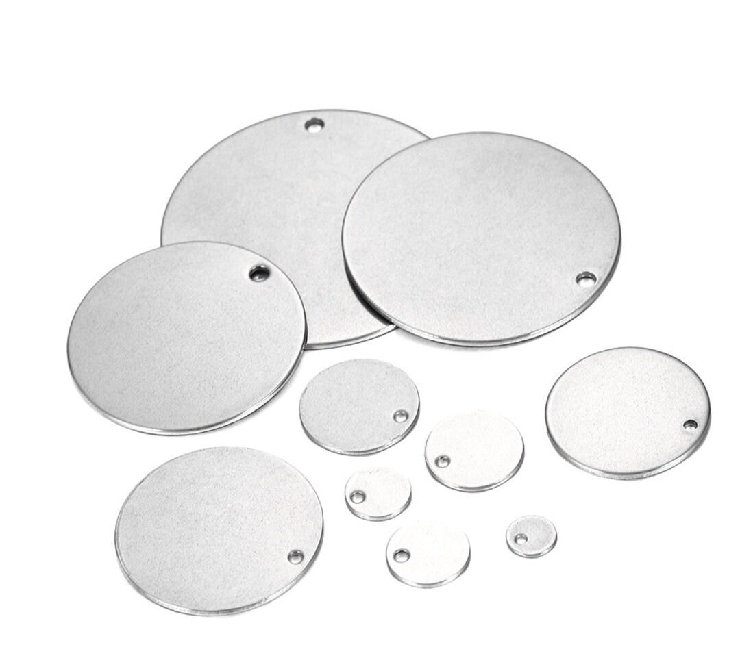 30pcs 8mm 10mm 12mm 15mm 20mm 25mm 316 Stainless Steel Round Disc, One ...