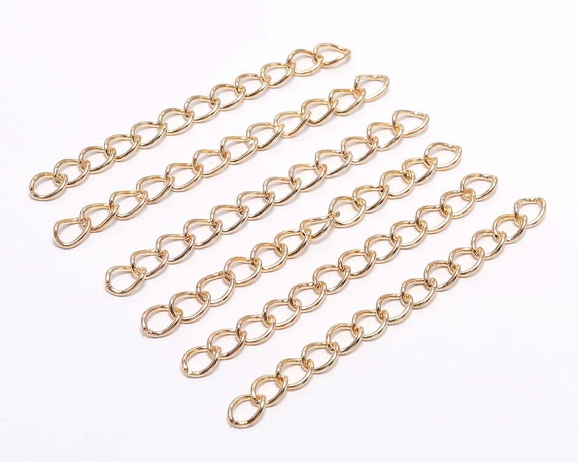 100pcs 50mm 70mm Extension Chain, Bracelet Extended Chains, Necklace ...