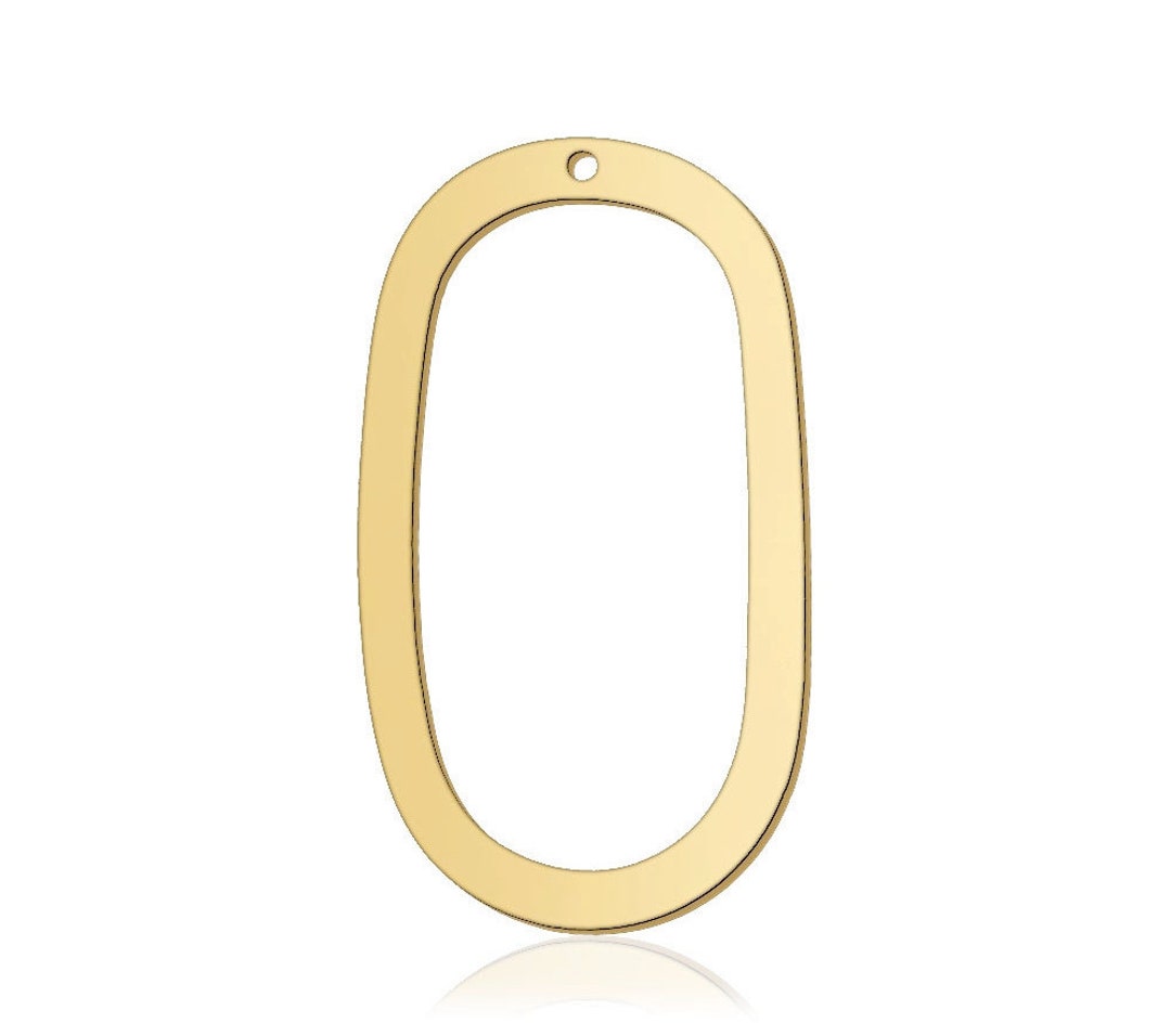 Stainless Steel Laser Cut Oval Pendant, Oval Charms, Silver Gold ...