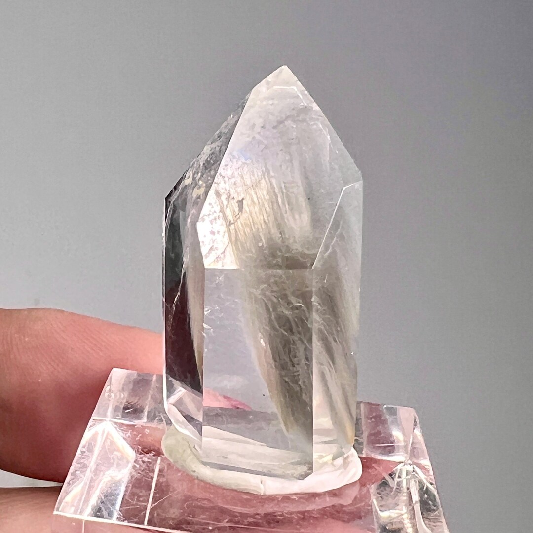 Mini Polished Blue Tara Quartz Channeler | Riebeckite & Olenite ...