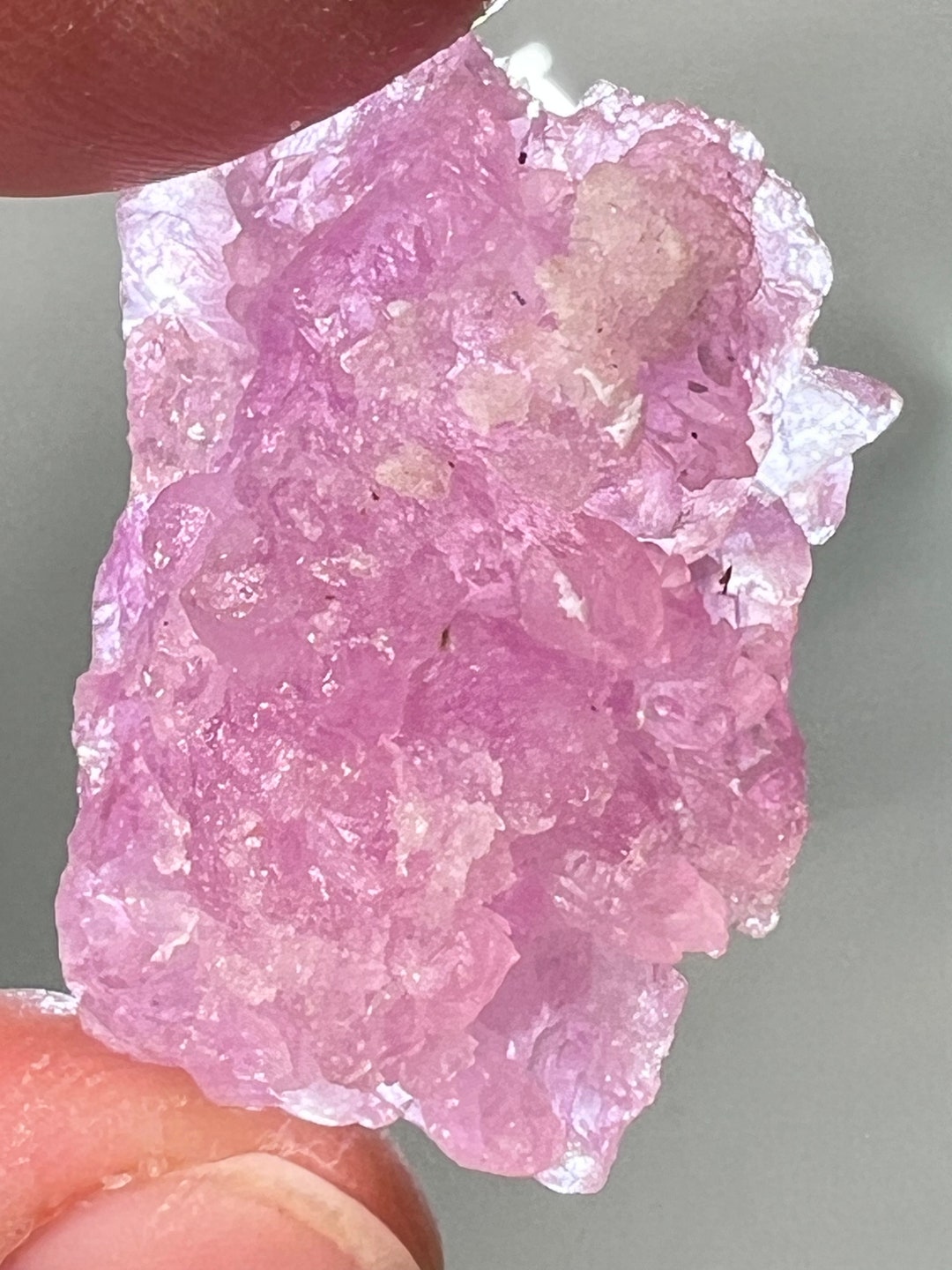 Brazil Crystalized Rose Quartz Elestial Master RARE Saturated Pink ...