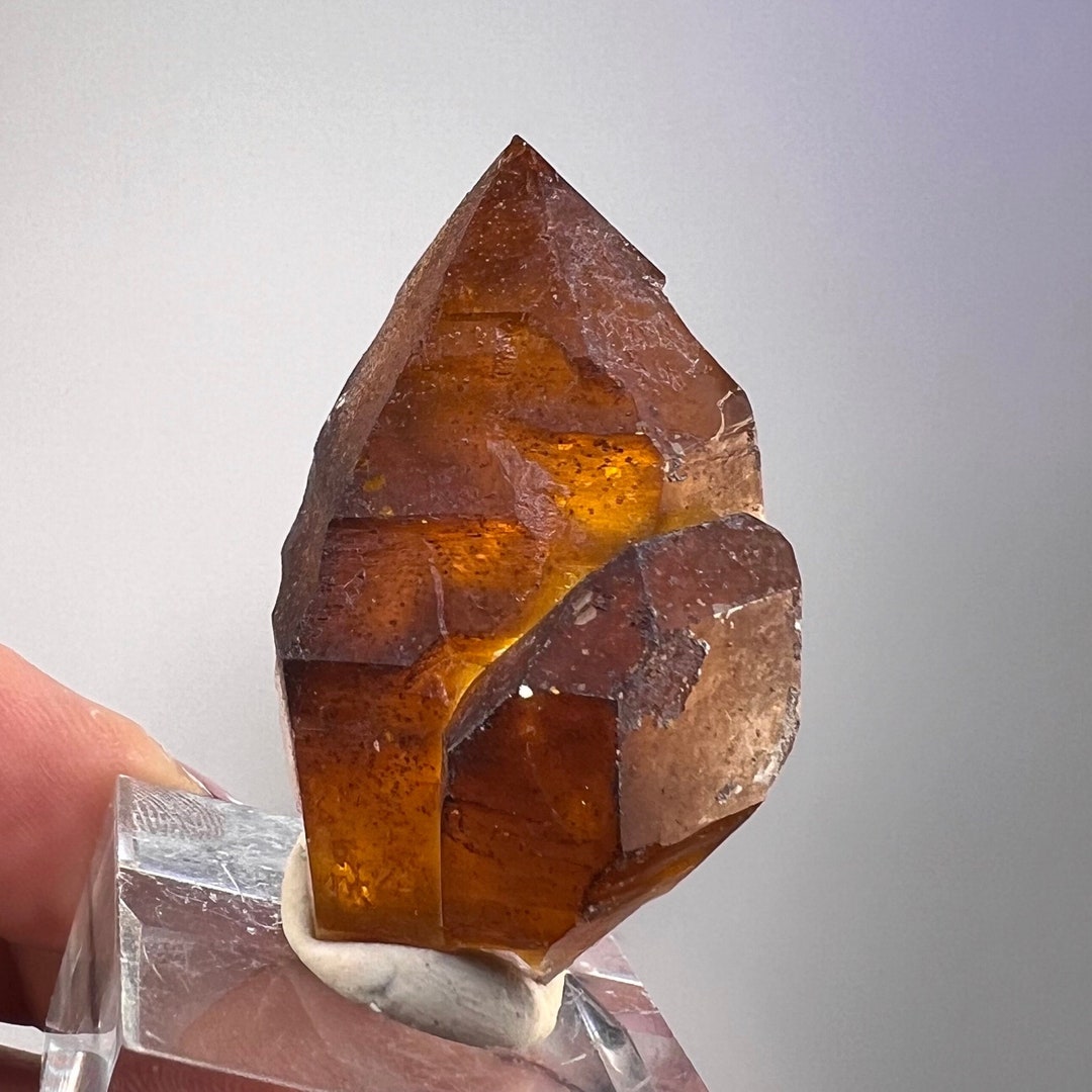 Namibia Twinned Amethyst Scepter Master Heavy Hematite Coat Brandberg ...