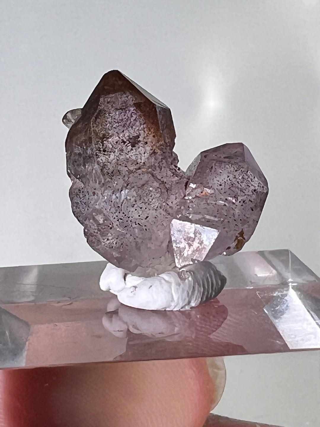 Madagascar Japan Law Twin Scepter Master MINI Hematite Inclusions ...