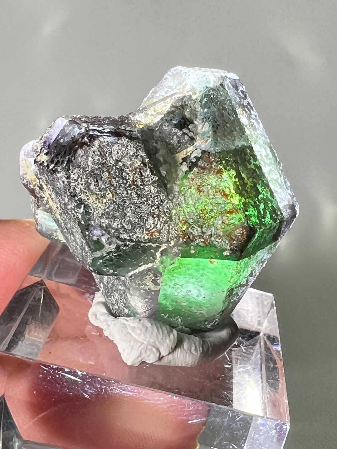 Namibia Pepsi Phantoms Multicolor Fluorite Pepsi Center Druzy Coat ...