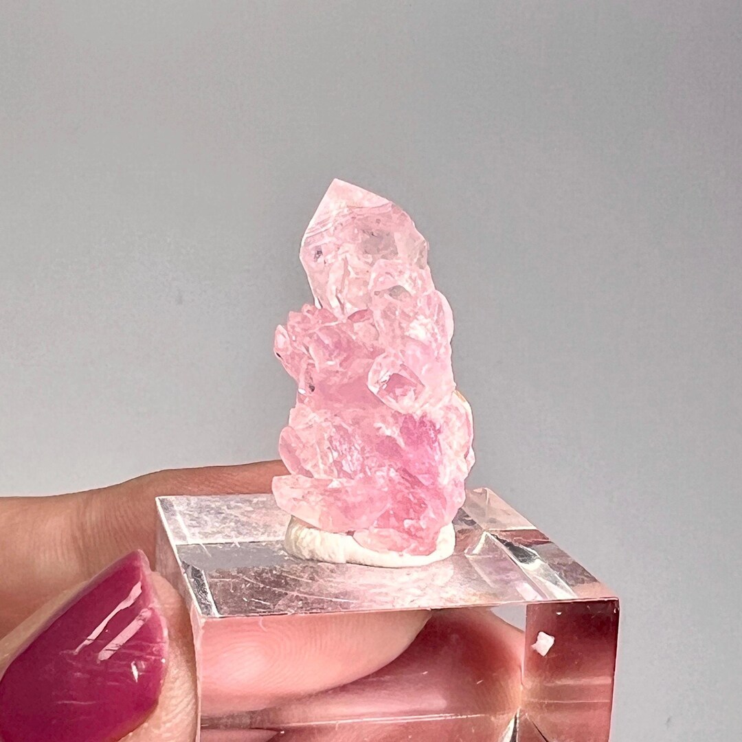 Brazil Pink Crystalized Quartz Elestial Master | MINI | Saturated Canga ...