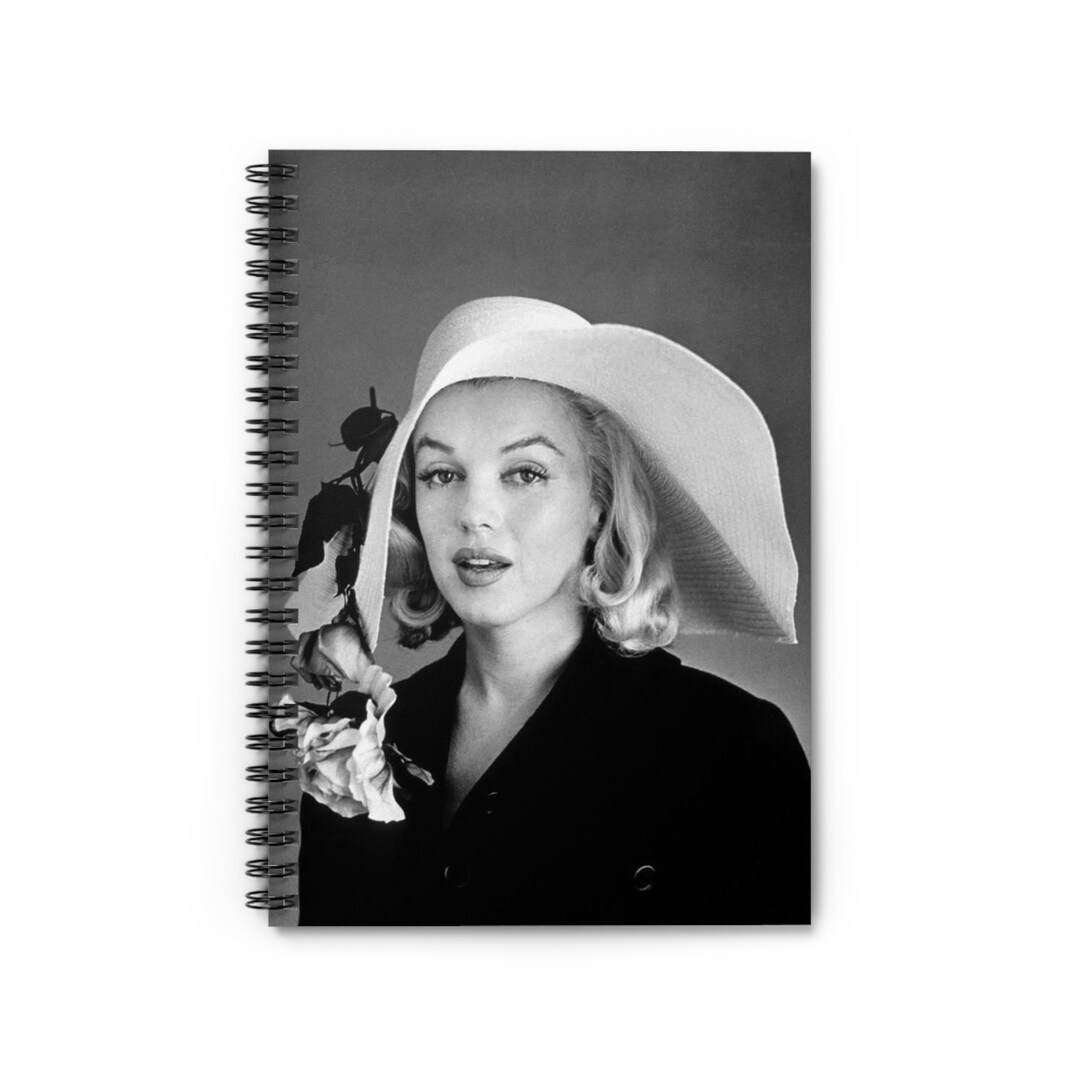 Marilyn Monroe Spiral Notebook - Ruled Line - Gifts for Him/her ...