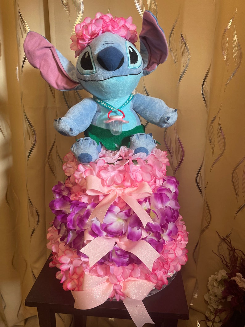 Stitch Diaper Cake Baby Shower Lilo and Stitch Blue & - Etsy