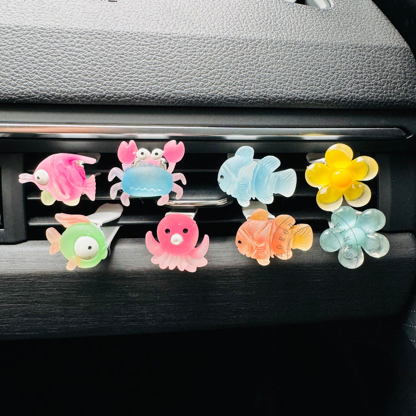 Creative Crab Fish Car Air Vent Clip, Ocean Animals Car Air Freshener ...