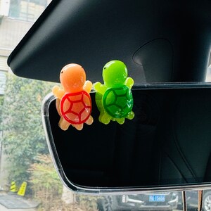 5PCS Cartoon Mini Turtle Ornament Figurine, Cute Colorful Turtle Car ...