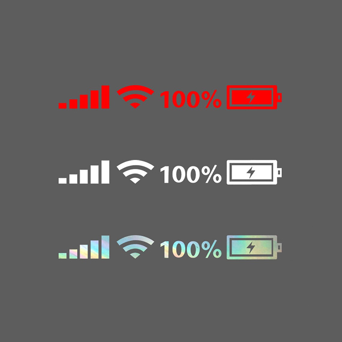 Wi-fi and Battery Signs Car Sticker Car Windshield Sticker - Etsy