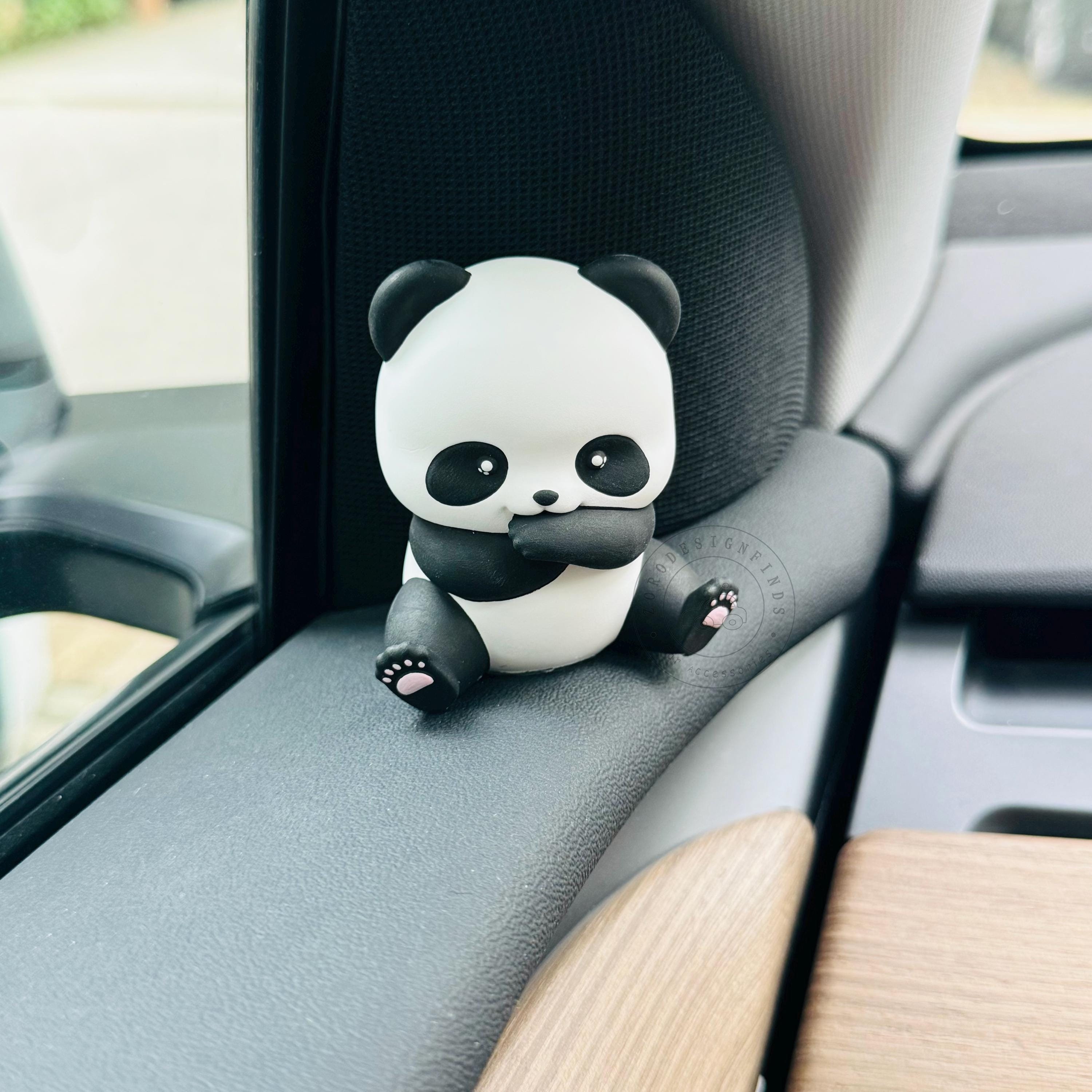 Cute Panada Car Dashboard Ornament Cartoon Panda Car Figurine Car Rearview Mirror Decor Dashboard Ornament Decor Women Car Accessories Etsy