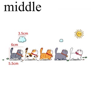 Cartoon Cute Cat Car Sticker, Funny Cat Scratch Cover Decals, Custom ...