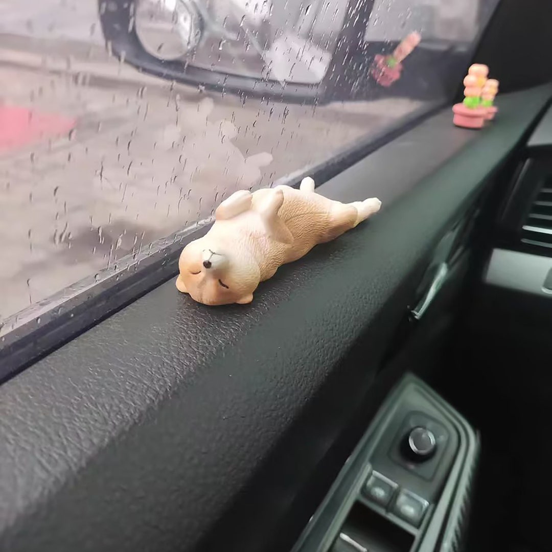 Cute Japanese Shiba Inu Sleeping Ornament, Mini Sleeping Dog Car ...
