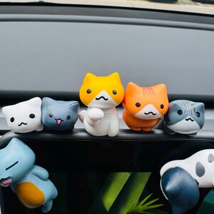 Mini Cat Ornaments, Car Mirror Dashboard Ornament, Handmade Car ...