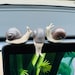 Kawaii Ceramic Snail Car Ornament, Cute Snail Car Decoration, Car ...