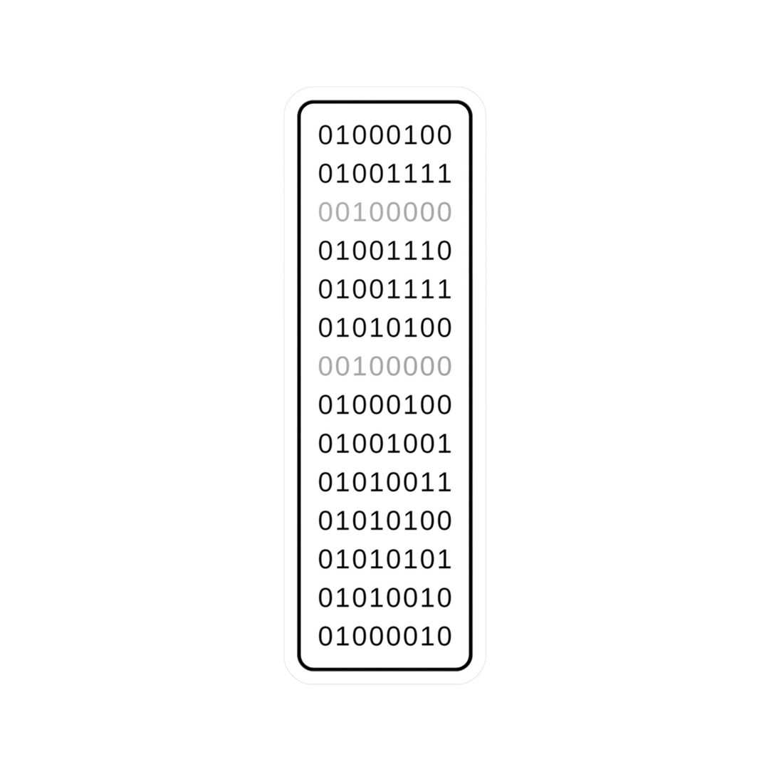 DO NOT DISTURB In Binary Code Sticker Programming Coding Gift DO NOT DISTURB In Binary Code Sticker Programming Coding Gift
