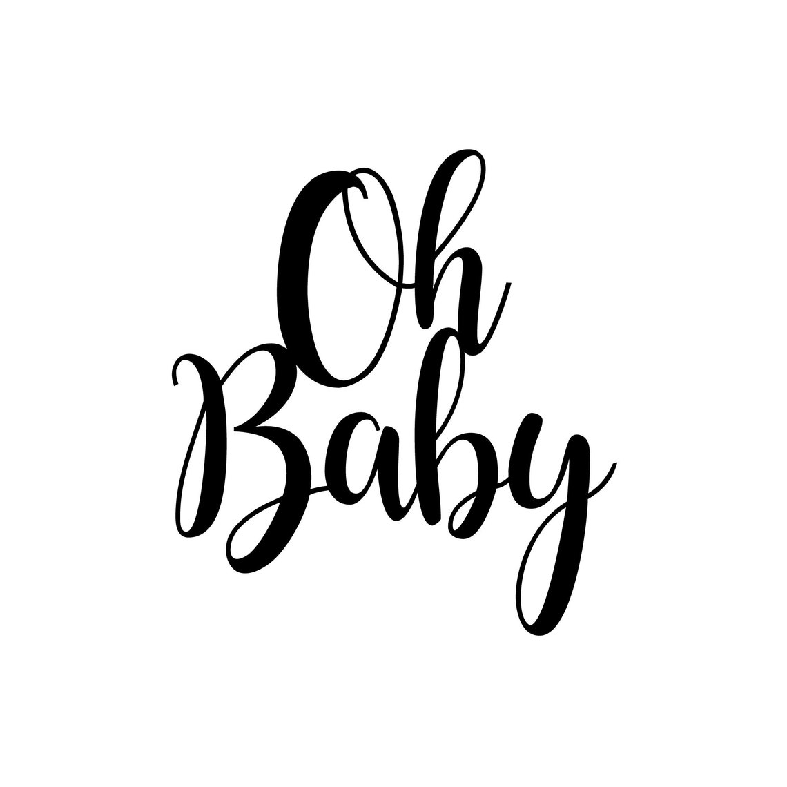 Oh Baby Instant Download SVG, PNG, EPS, Pdf, Jpg Digital Download - Etsy