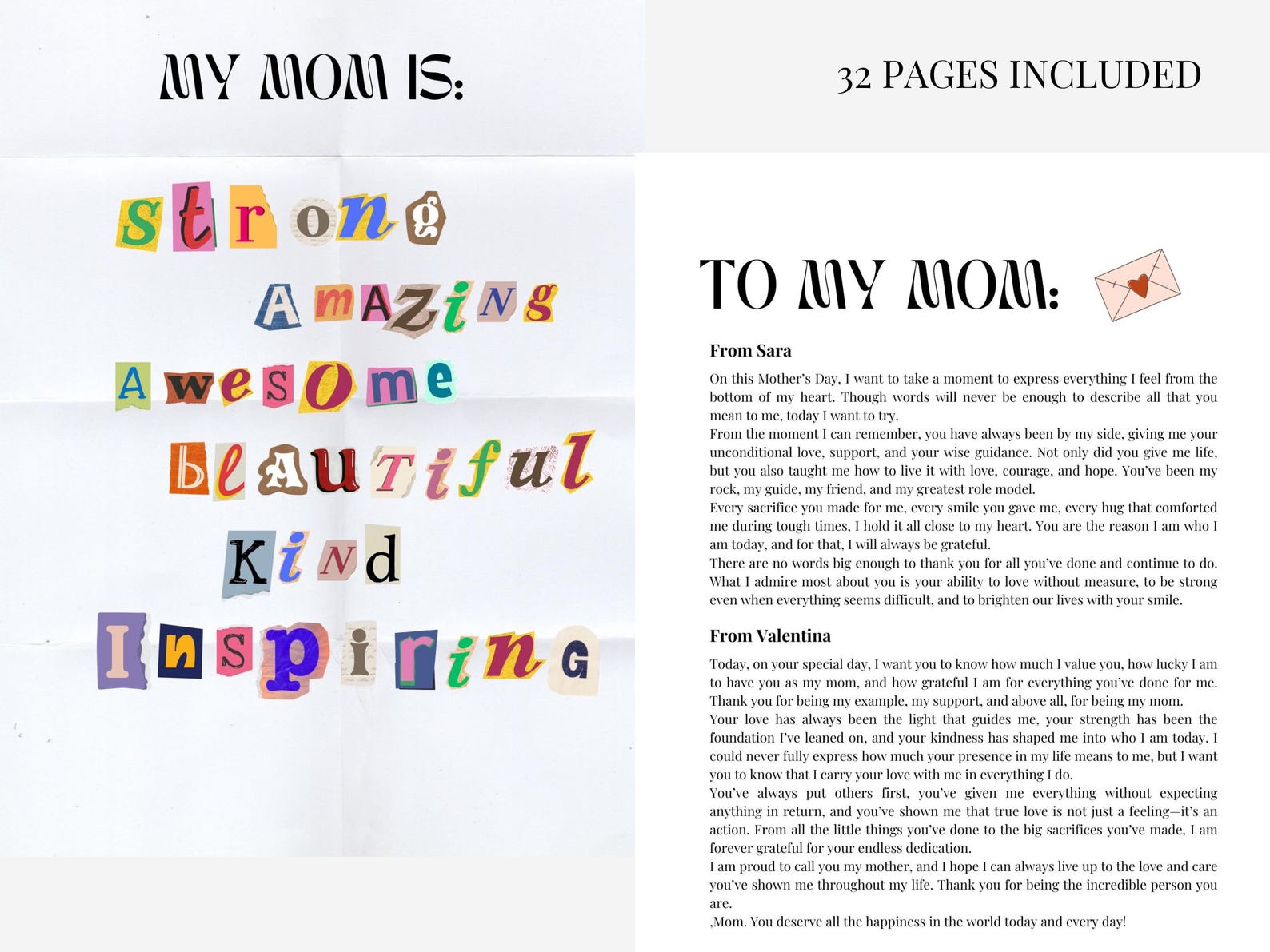 Mothers Day Magazine Template, Vogue Magazine for Mothers Day, Mothers ...