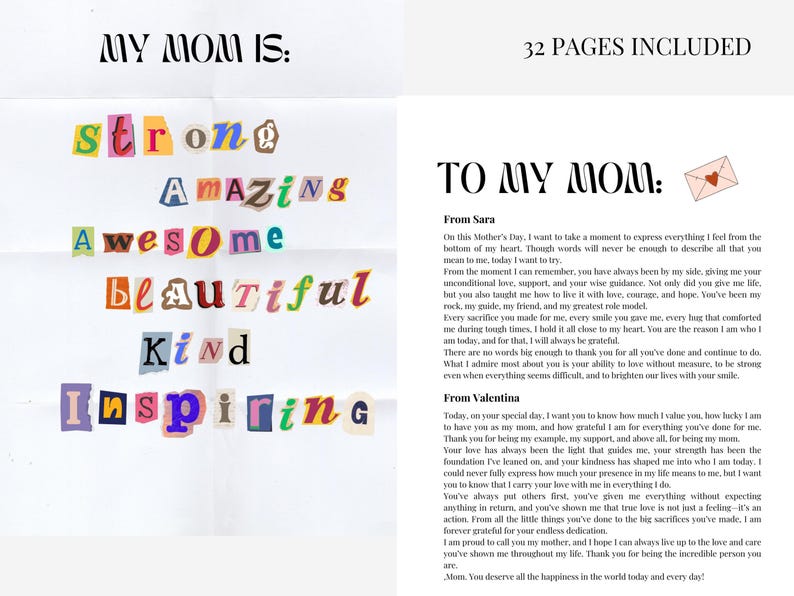 Mothers Day Magazine Template, Vogue Magazine for Mothers Day, Mothers ...