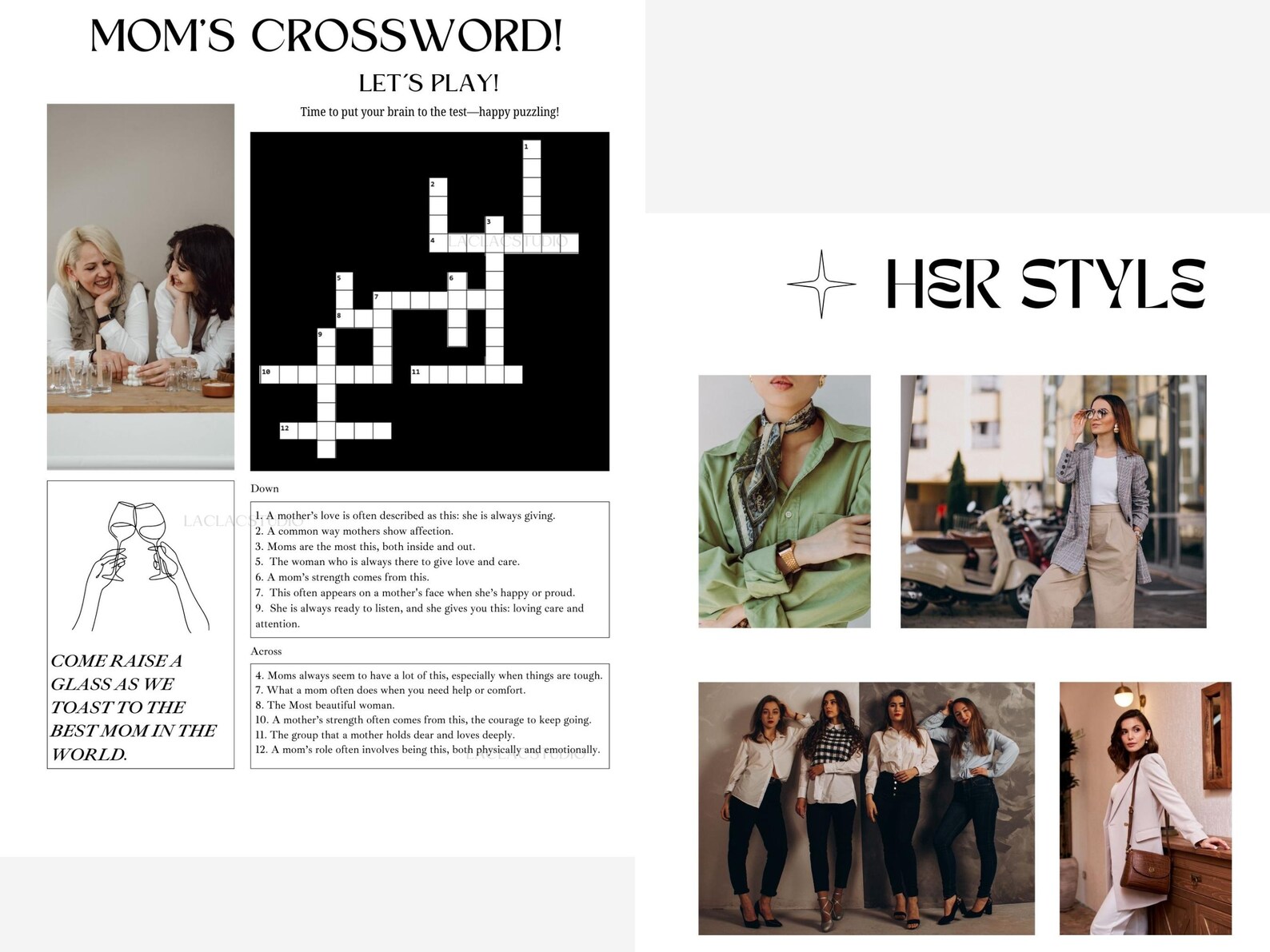 Mothers Day Magazine Template, Vogue Magazine for Mothers Day, Mothers ...