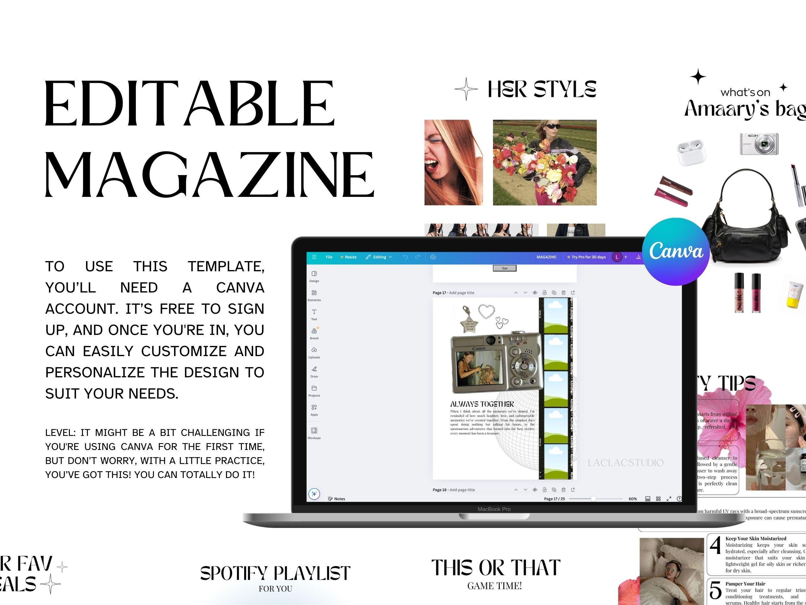 Mothers Day Magazine Template, Vogue Magazine for Mothers Day, Mothers ...