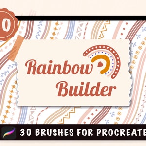 Procreate Rainbow Brushes,procreate Rainbow, Boho Rainbow Procreate ...