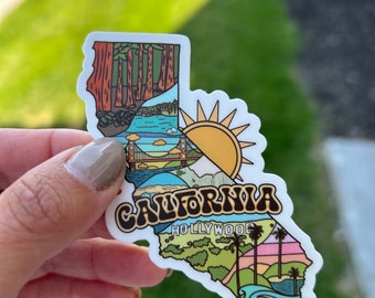 San Francisco Sticker, California, Landmark Lettering, Decorative ...