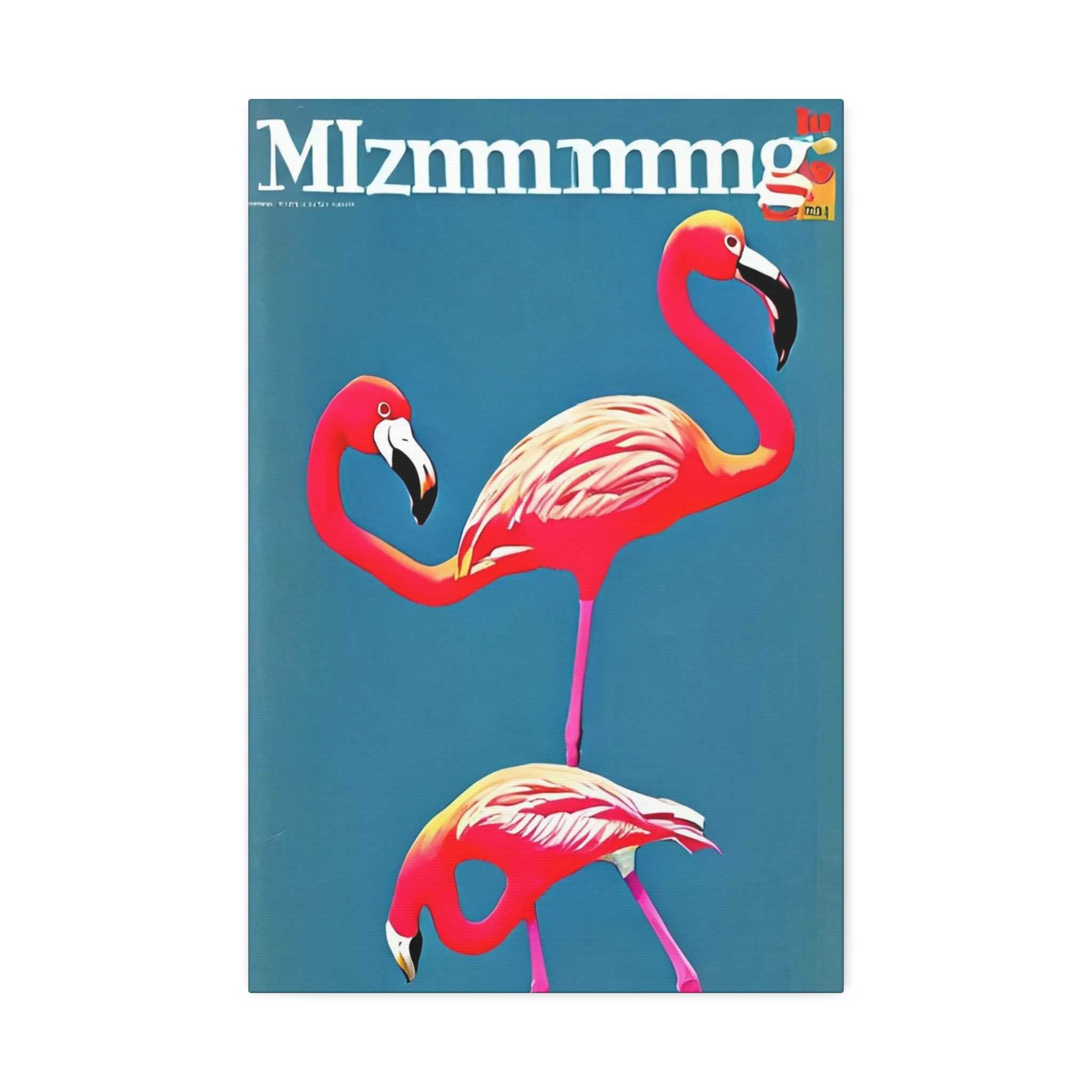 Flamingo Magazine Canvas - Etsy