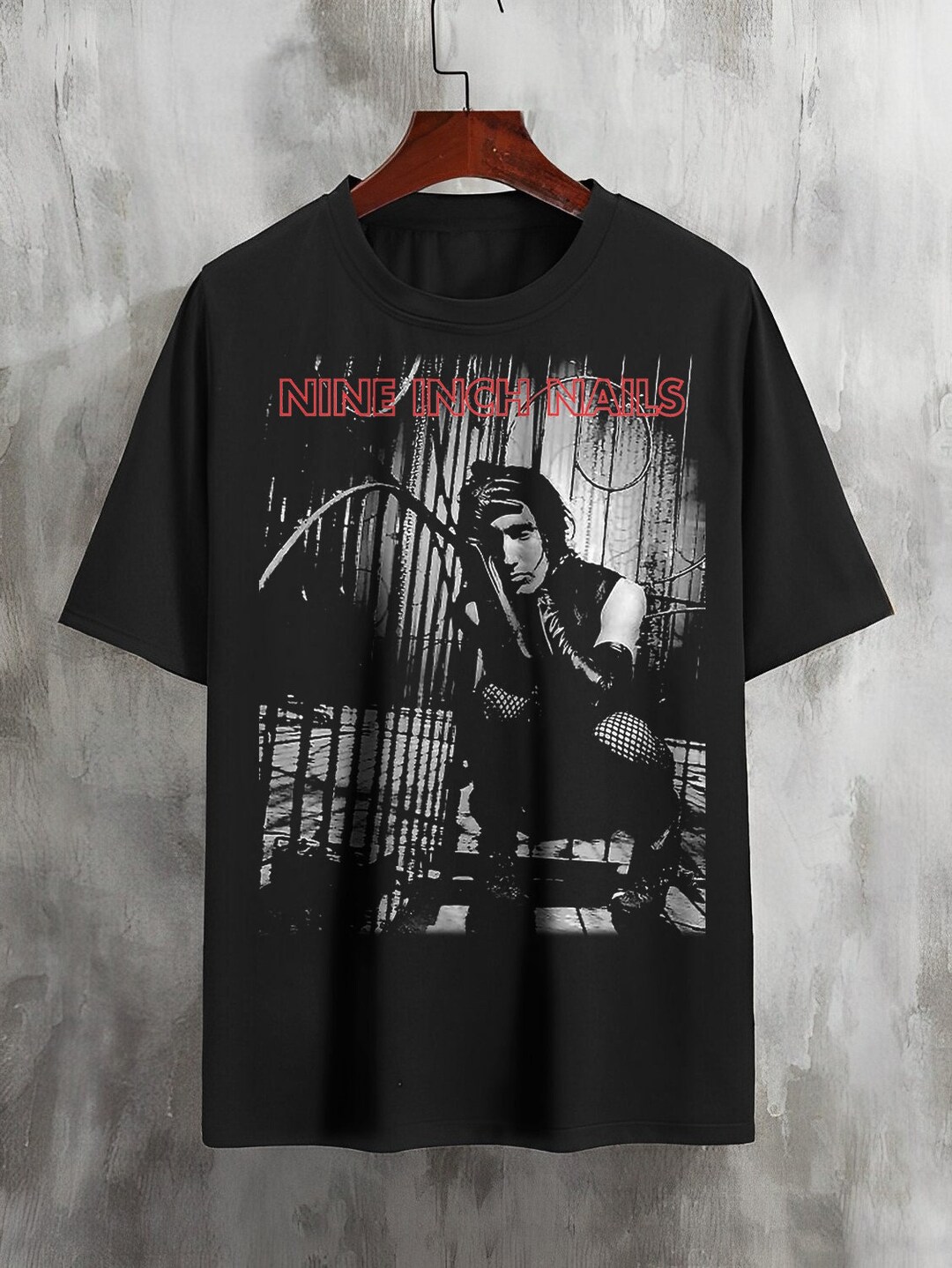 Limited Nine Inch Nails T Shirt, Pretty Hate Machine , Down Ward Spiral ...