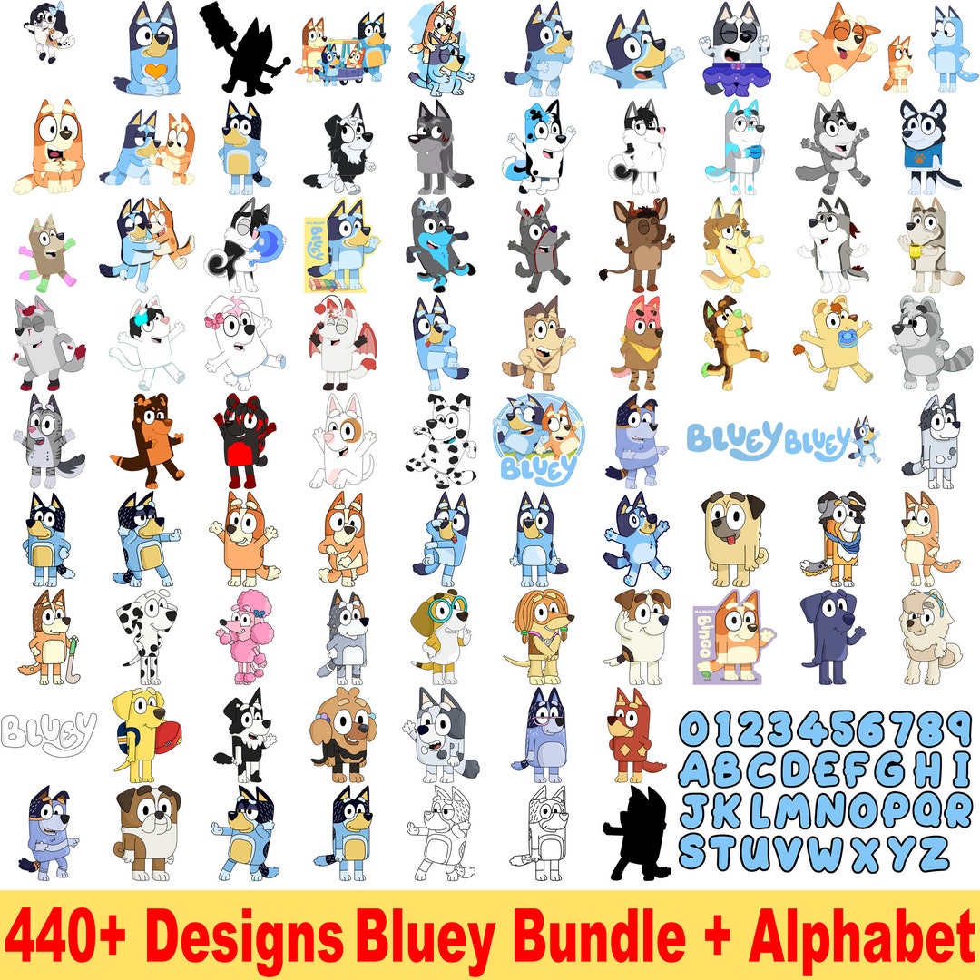 440 Mega Bluey Bundle Bluey Cut Files for Cricut Bluey - Etsy New Zealand