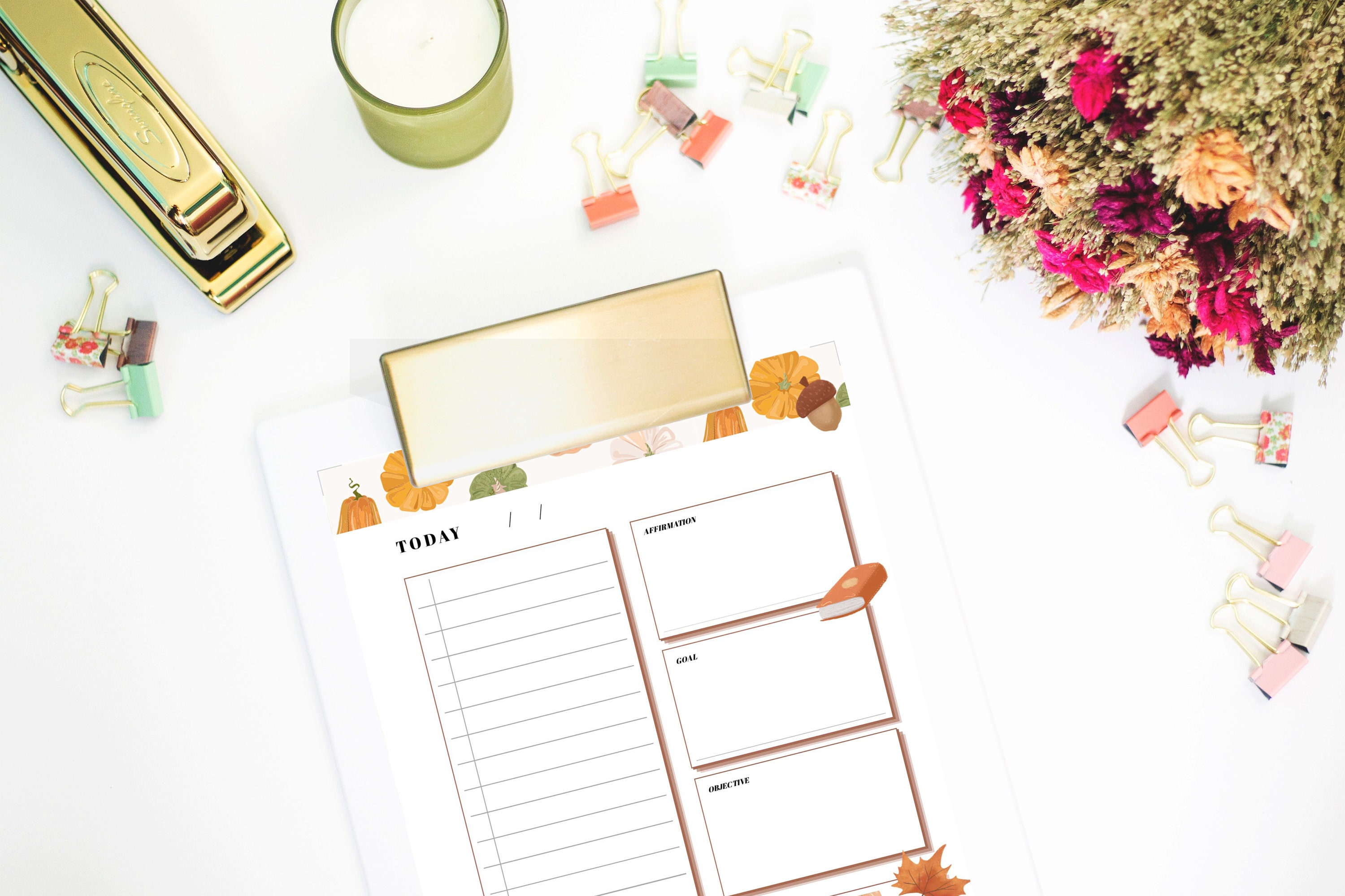 Daily Fall Planner, Fall Aesthetic, to Do List, Creative Planner, Fall ...