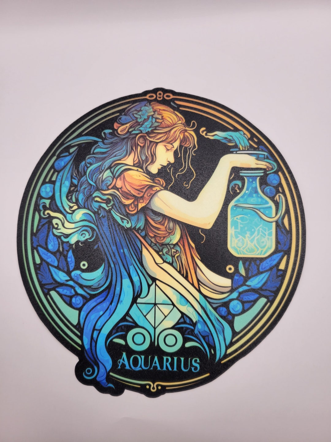Aquarius, Zodiac, Matte, Vinyl, Weatherproof, UV Resistant, Gift ...